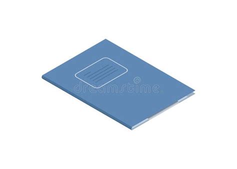 Paper File Folder Simple Flat Illustration In Isometric View Stock Vector Illustration Of