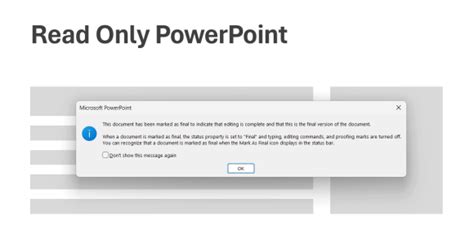 How To Make A PowerPoint Read Only