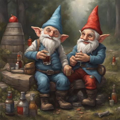 Drinking Gnomes By Borgking001a On Deviantart
