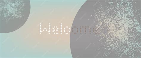 Premium Vector Banner Welcome Abstract Background Perforation