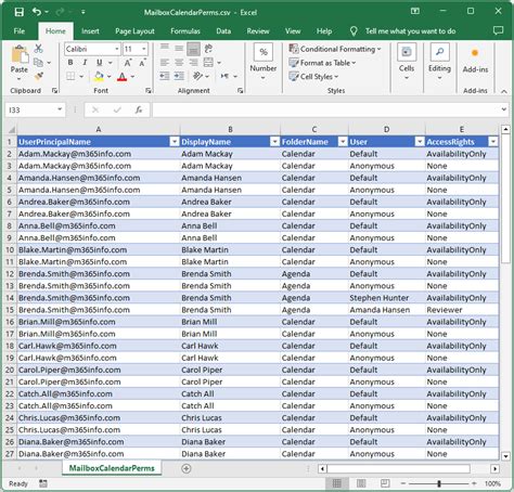 Export Microsoft 365 Calendar Permissions With PowerShell O365info