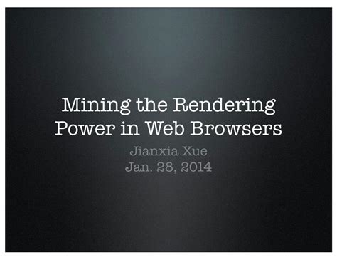 Pdf Mining The Rendering Power In Web Browsers Dokumentips