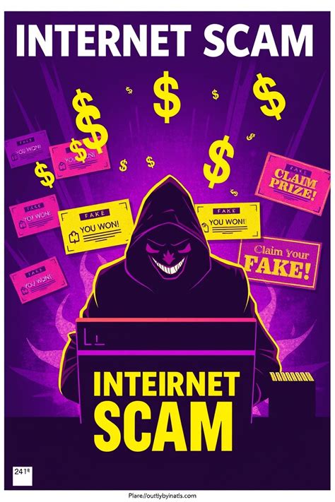 Intriguing Internet Scam Poster Design Idyllic Ai