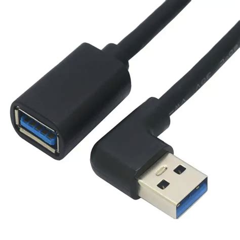 Usb3 0 Angled Extension Cable Male To Female 90degree Angled Head Usb Cord 5gbps