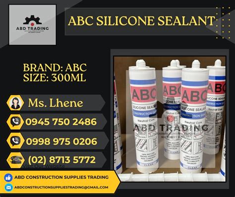 Abc Silicone Sealant Commercial And Industrial Construction Tools And Equipment On Carousell
