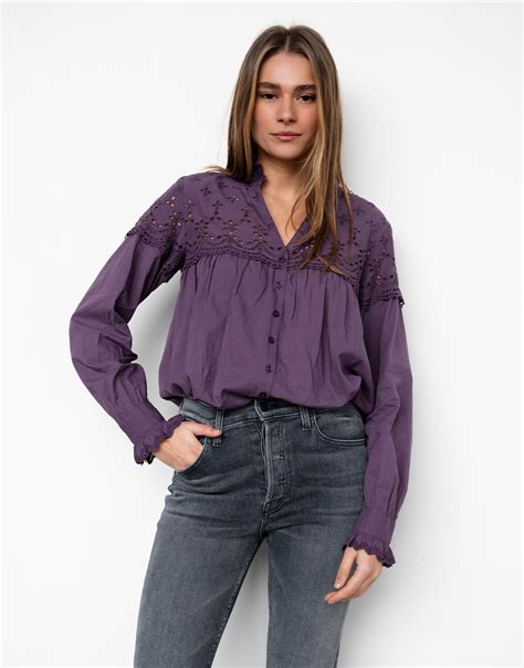 Baandsh Sarah Blouse Violet Nieuwste Style Secrets