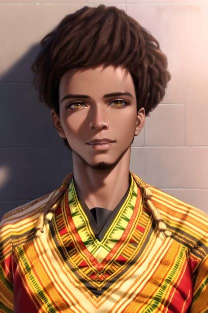 Premium Photo A Man With A Yellow Shirt And A Yellow Shirt With The