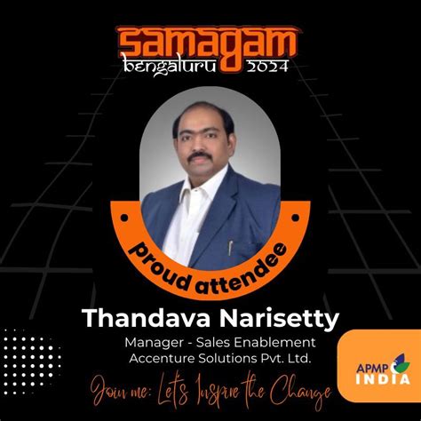 Thandava Krishna Narisetty On Linkedin Samagam2024