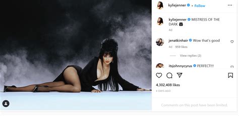 Kylie Jenner Goes Gothic With Spooky Elvira Halloween Costume