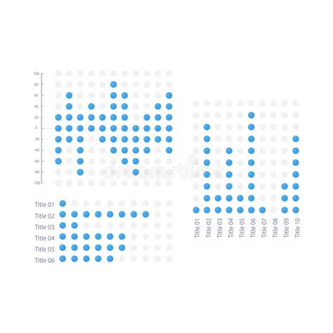 Dot Plot Infographic Chart Design Template Set Stock Vector Illustration Of Bars Vector