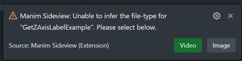 `manim sideview unable to infer the file type for xxx please select below ` always pops up