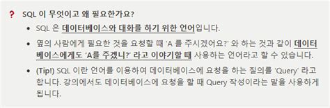[내일배움캠프] 사전캠 sql 1일차