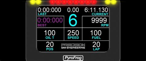Dashpanel Precision Sim Engineering Replica v GT Formula F Codemasters AMS Mod für