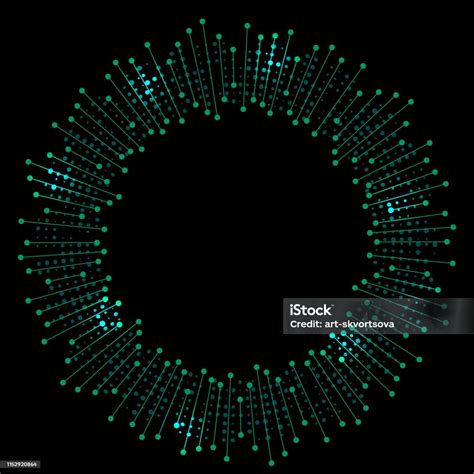추상적인 벡터 배경입니다 연결 된 라인과 도트 추상 소용돌이 형태 구성 작은 그래픽 추상적인 배경 벡터 일러스트 3차원 형태에 대한 스톡 벡터 아트 및 기타 이미지 Istock