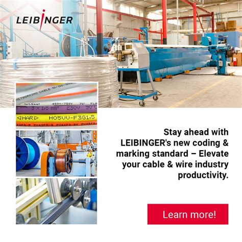 Leibinger Coding And Marking On Linkedin New Standard In Cable Marking