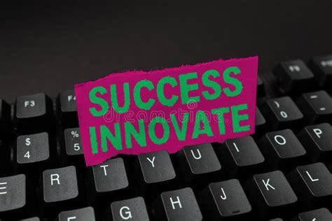 writing displaying text success innovate business approach make