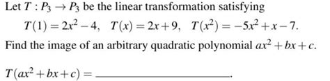 solved let t p3→p3 be the linear transformation satisfying