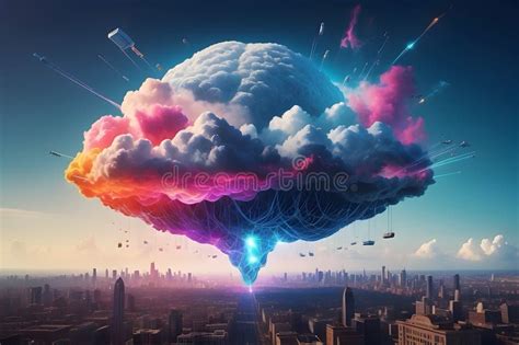 glowing data nodes a minimalist where glowing blue white nodes representing chunks of big