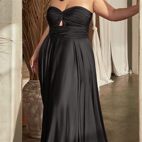 Strapless Sweetheart Plus Size Prom Dress
