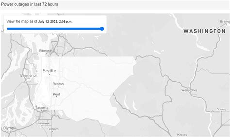 Seattle Power Outage Map Update Today