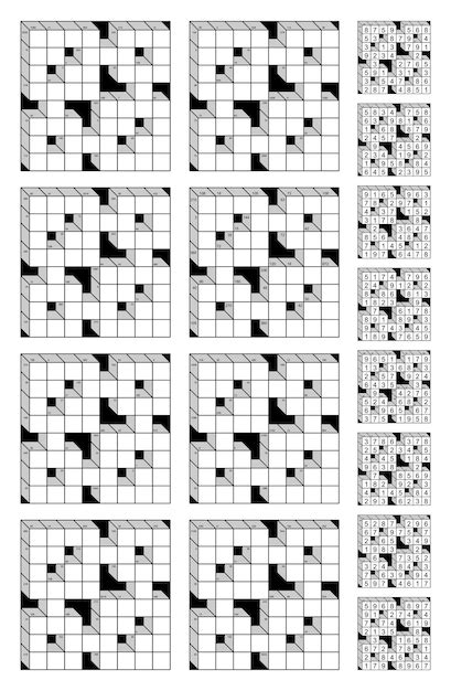 Premium Vector Sudoku Game Set With Answers