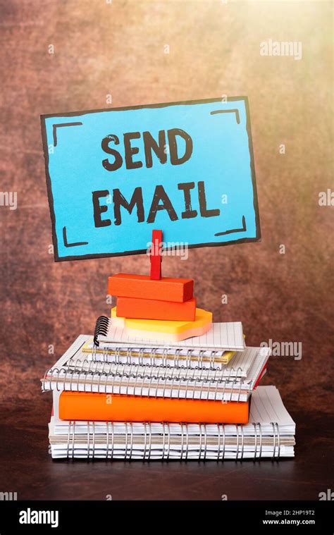 text sign showing send email business concept the system for using computers to send messages