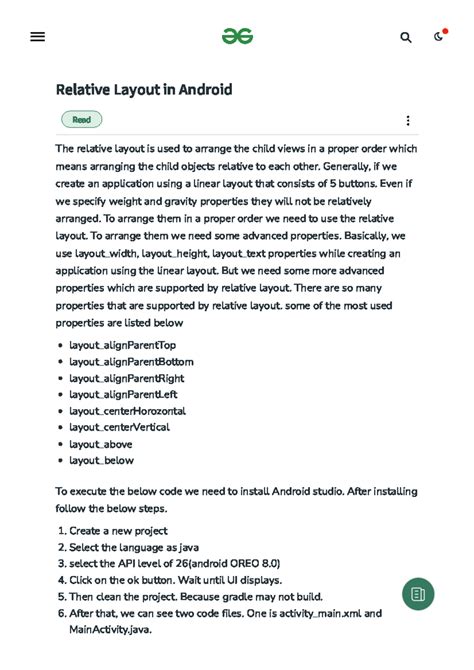 Relative Layout In Android Read The Relative Layout Is Used To