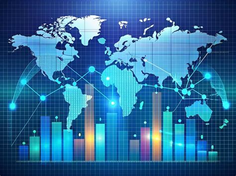 Premium Photo Global Business Insights Visualizing Market Trends And Data With Digital Charts