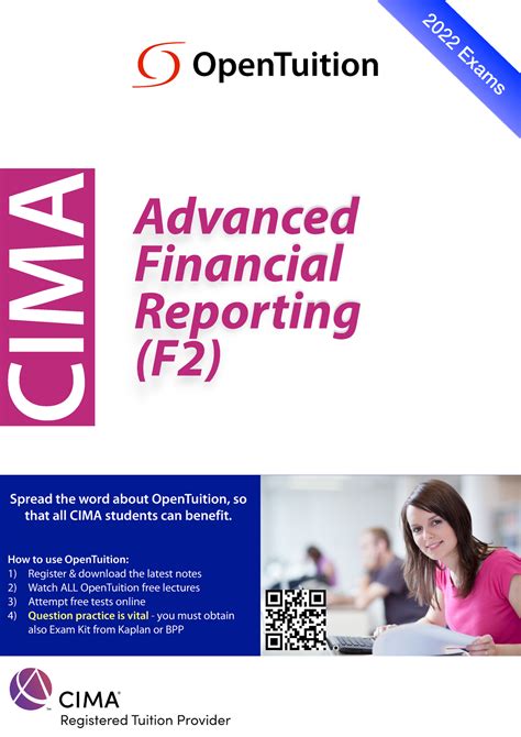 Cima F2 2022 Notes This Course Talks Into Much Details About Financial Reporting And Its