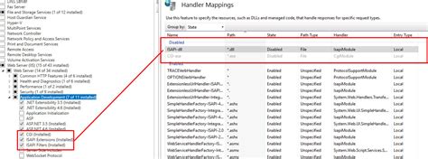 Installed Isapi And Cgi But Both Are Disabled In Iis Stack Overflow
