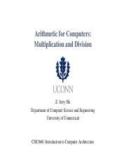 Lecture2 3 Multiplier Pdf Arithmetic For Computers Multiplication And Division Z Jerry Shi