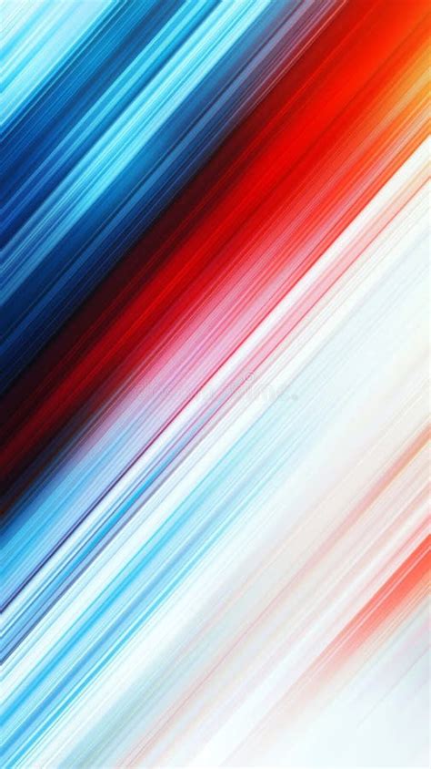 Diagonal Lines In Shades Of Blue And Red Converge Creating A Dynamic Abstract Composition With