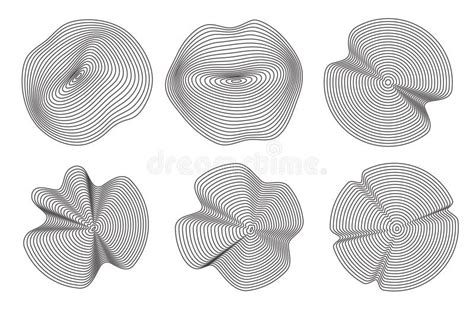 Organic Tree Rings Pattern Wooden Topography Circles Abstract