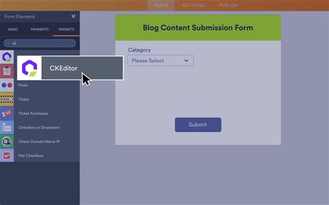 Ckeditor Form Widgets Jotform