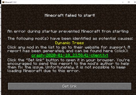 Dynamic Trees Crashing While Launching Java Edition Support Support