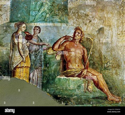 Galatea Finds Polyphemus Fresco Pompeii Roman City Is Located Near
