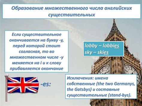 Образование множественного числа английских существительных презентация онлайн