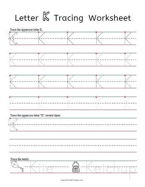 Letter K Tracing Worksheets Free Printable 17808 Hot Sex Picture
