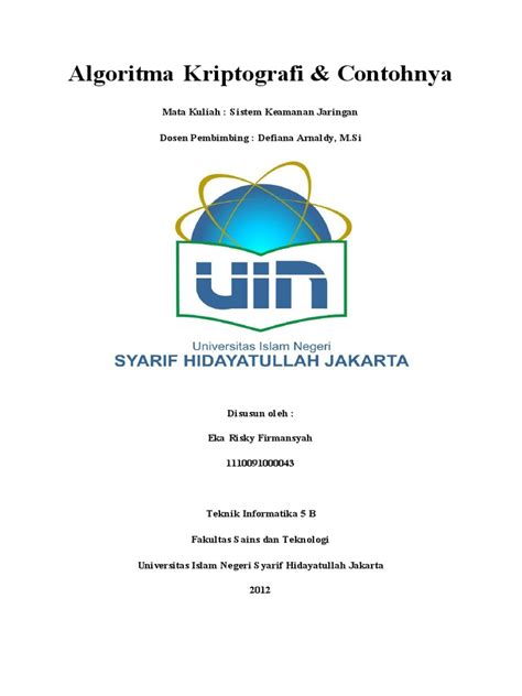 Makalah Algoritma Kriptografi Modern1 Pdf