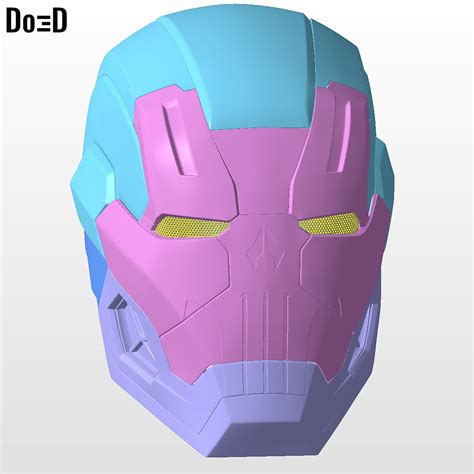The Punisher War Machine Helmet Iron Man 3d Printable Model H6000 Do3d
