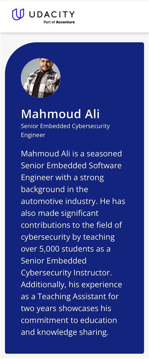 Mahmoud Ali On Linkedin Udacity Embeddedsystems Instructor