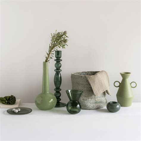 Duck Green Recycled Glass Vase By Urban Nature Culture Seven Colonial