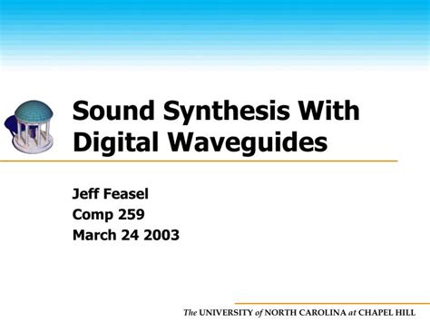Ppt Sound Synthesis With Digital Waveguides Powerpoint Presentation Free Download Id6776887