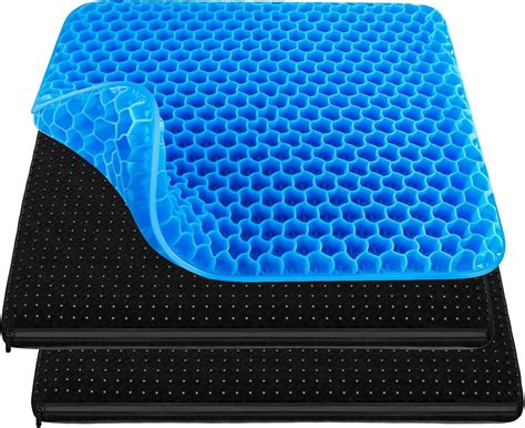 Eorynol Gel Seat Cushion For Long Sitting With 2 Non Slip