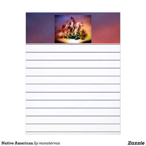 Historical Native American Letterhead