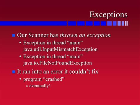 exceptions chapter ppt download