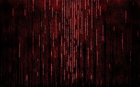 Red Matrix Code Wallpaper