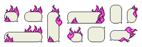 핑크 불꽃이 있는 픽셀 아트 대화 상자입니다 90년대 게임 분위기의 말풍선 벡터 8 비트 복고풍 스타일 일러스트 카드 소셜 미디어 배너 스티커 1990 1999 년에 대한