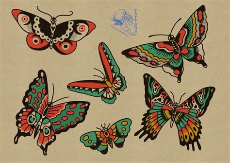 Traditional Butterfly Tattoo Ideas