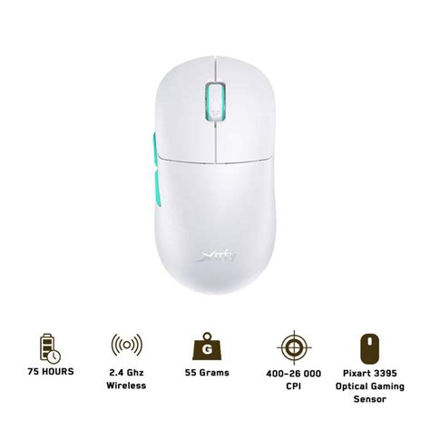Datablitz Xtrfy M8 Wireless Ultra Light Gaming Mouse White